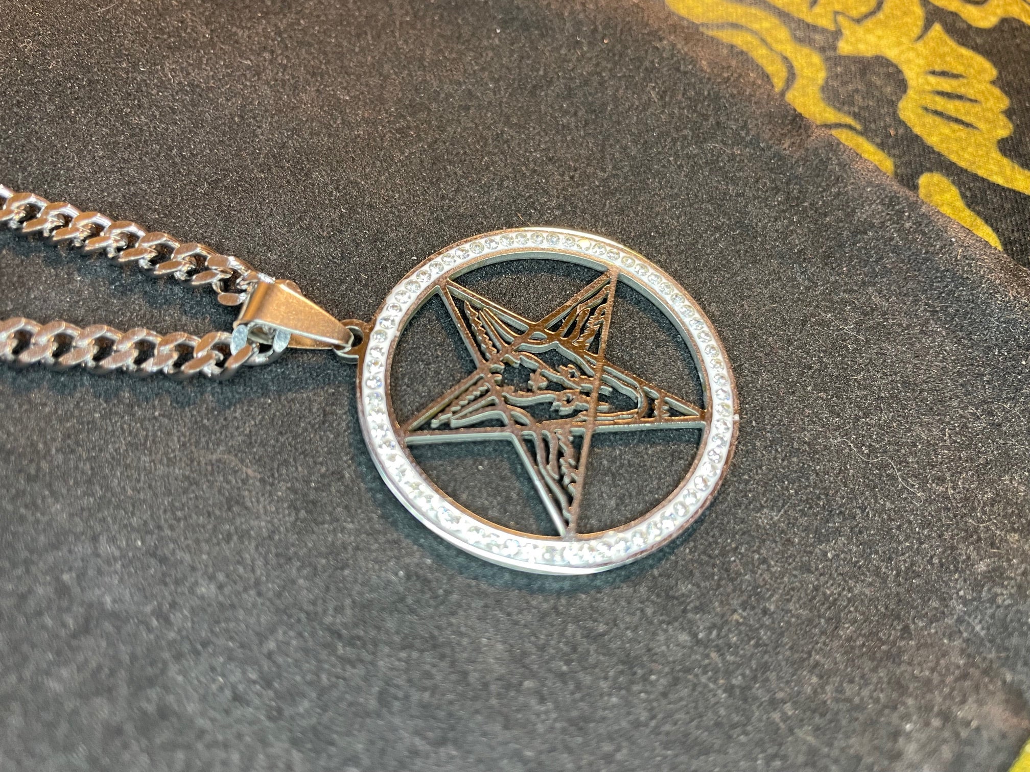 Inverted Pentagram Charm Necklace
